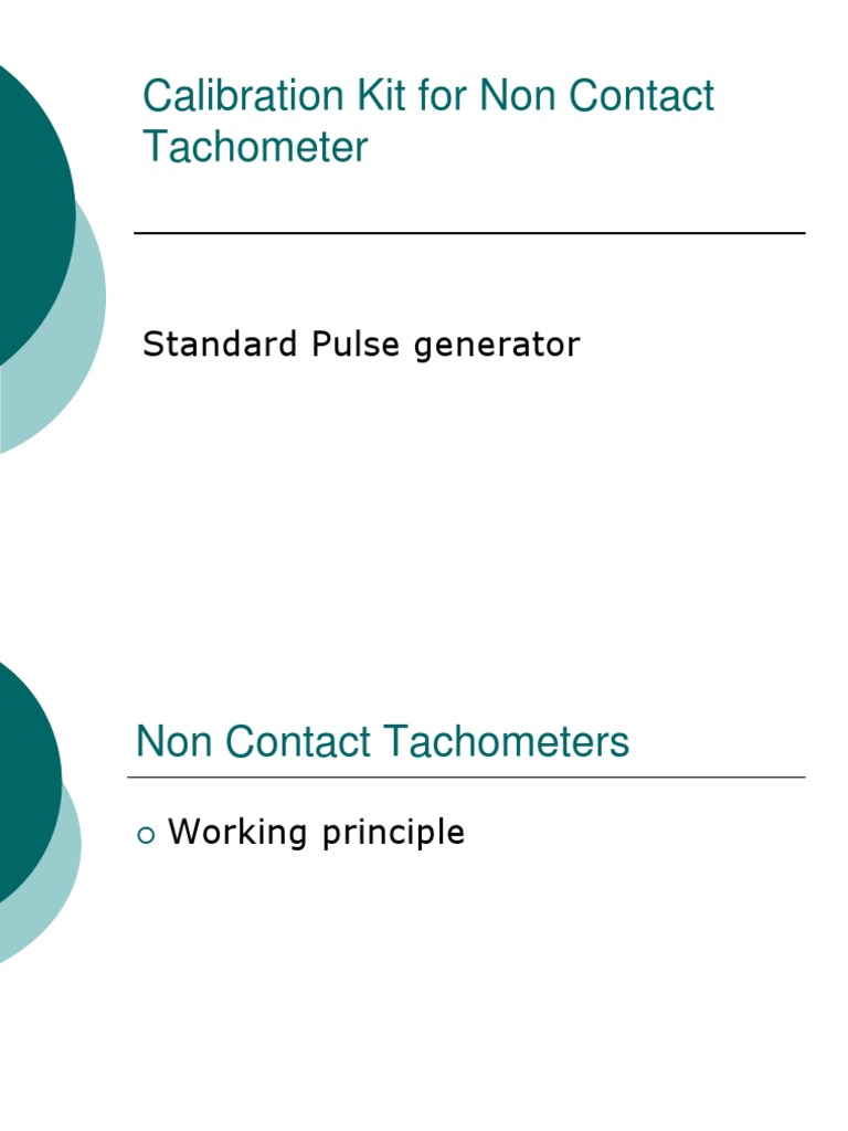 Calibration Kit For Non Contact Tachometer | PDF | Technology & Engineering