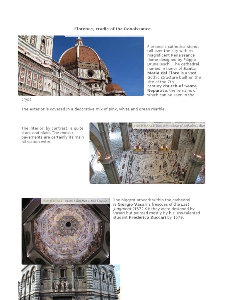Florence Images and Descriptions | PDF | Florence | Renaissance Art