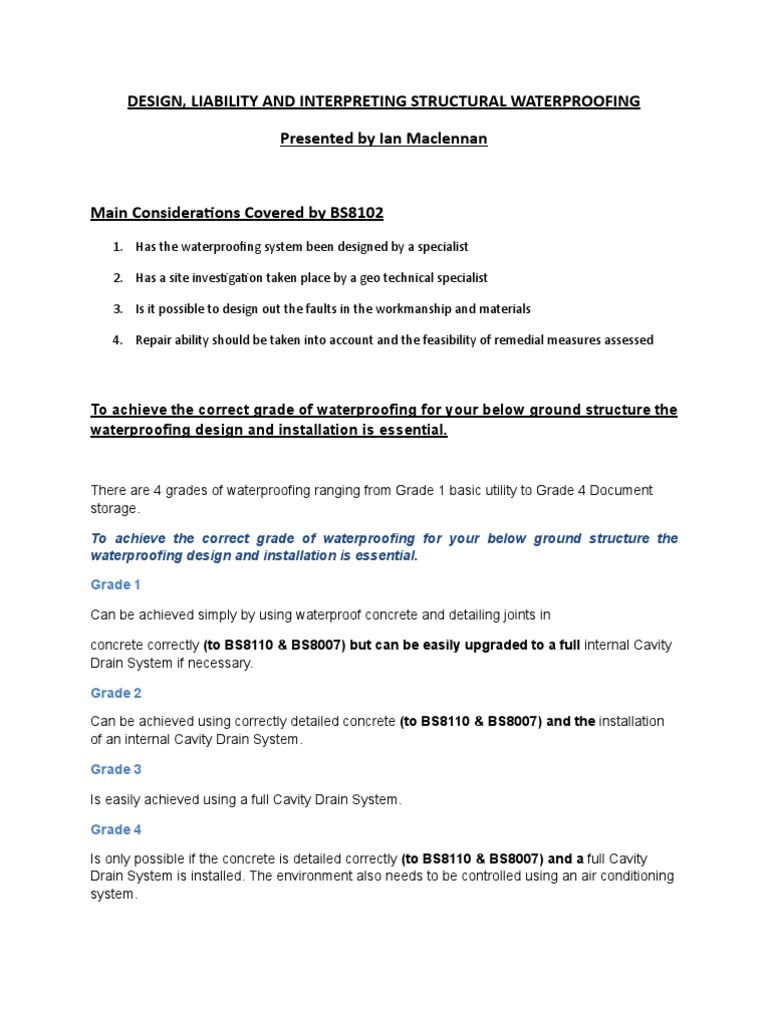 Damp Proof Paper 101019 | Basement | Concrete