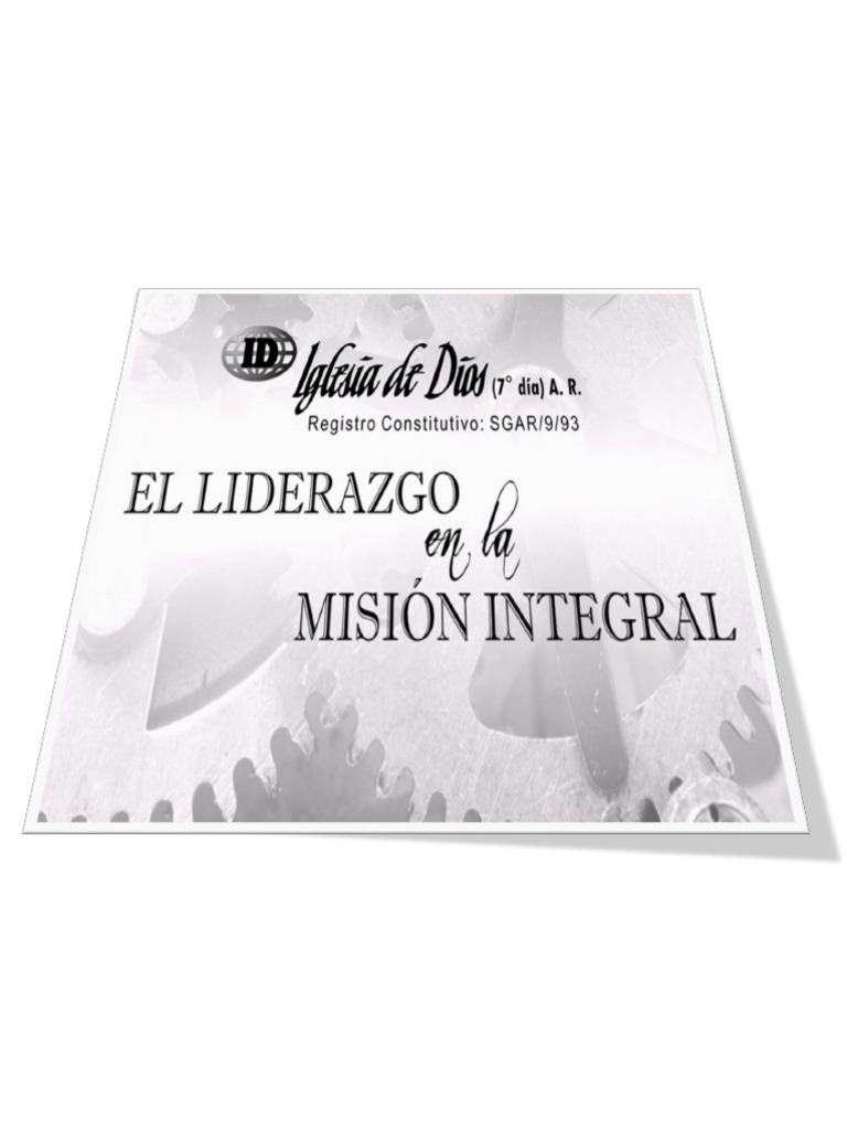 El Liderazgo en La Misión Integral | PDF | Liderazgo | Jesús