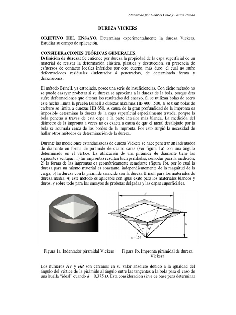 Dureza Vickers | PDF