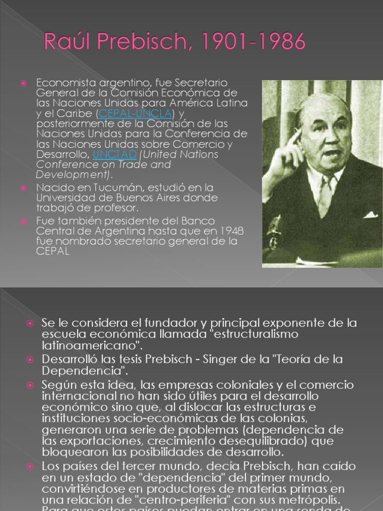 Raúl Prebisch, 1901-1986 | PDF | Ciencias económicas | Economias