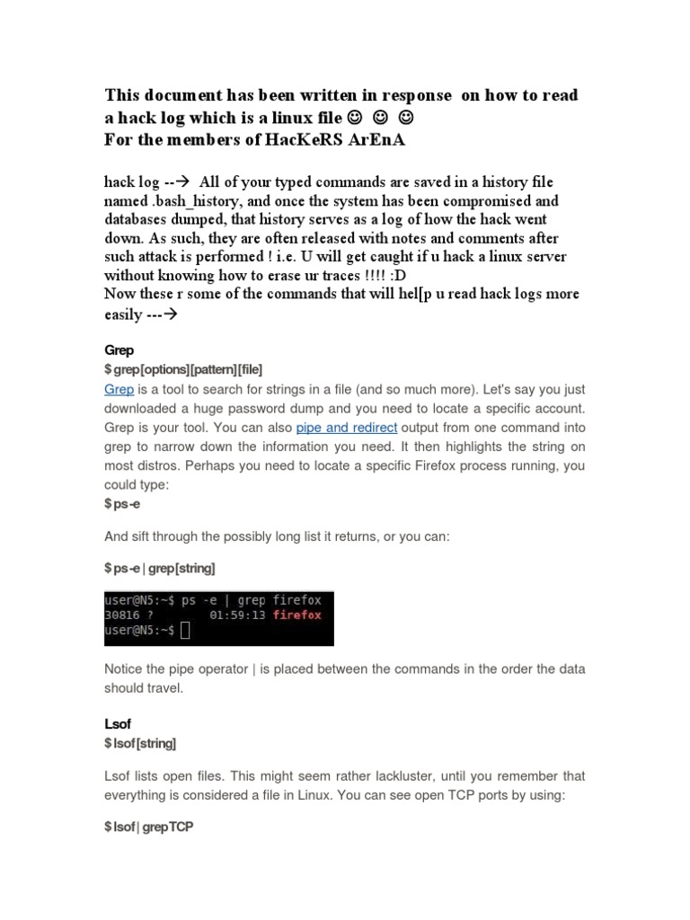 Hack Log | PDF | Superuser | Computer File