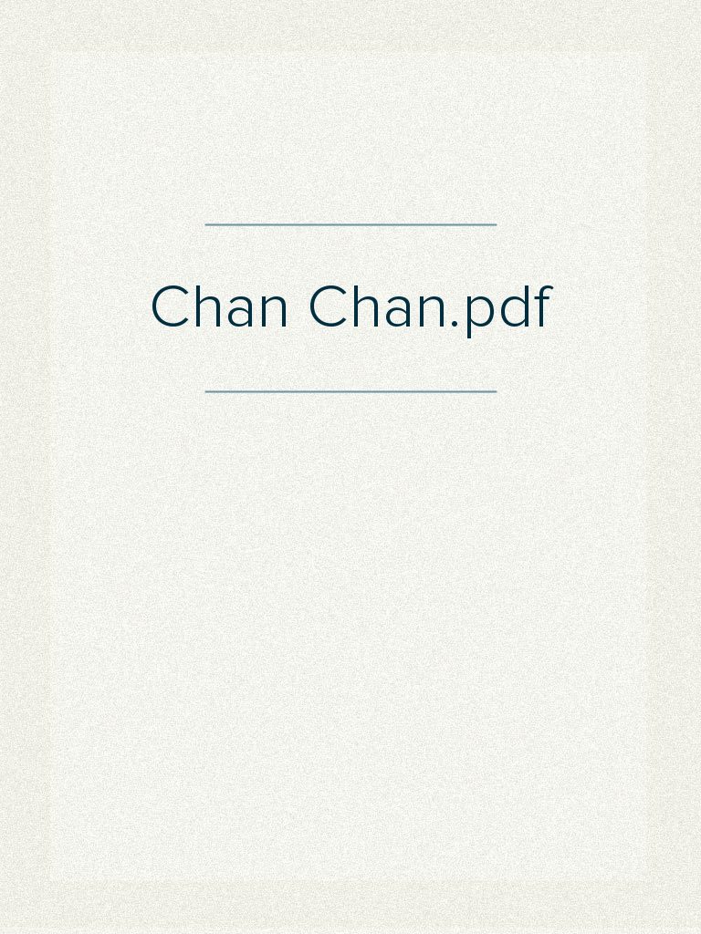 Chan Chan | PDF