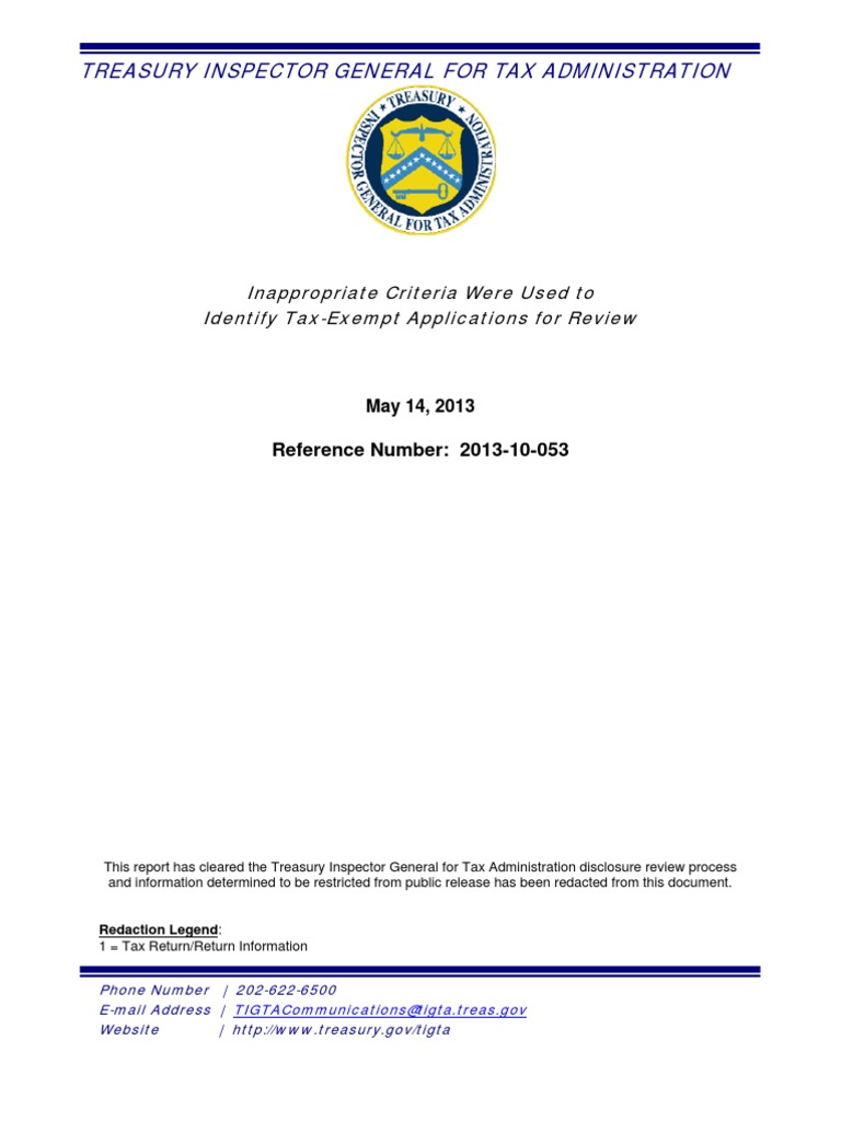 Treasury Report | 501(C) Organization | Internal Revenue Service | Free ...