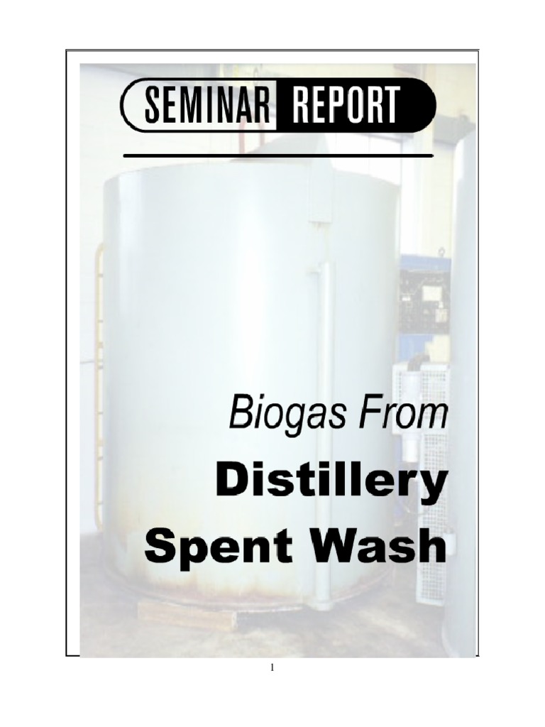 Biogas Production from Distillery Waste | PDF | Anaerobic Digestion ...