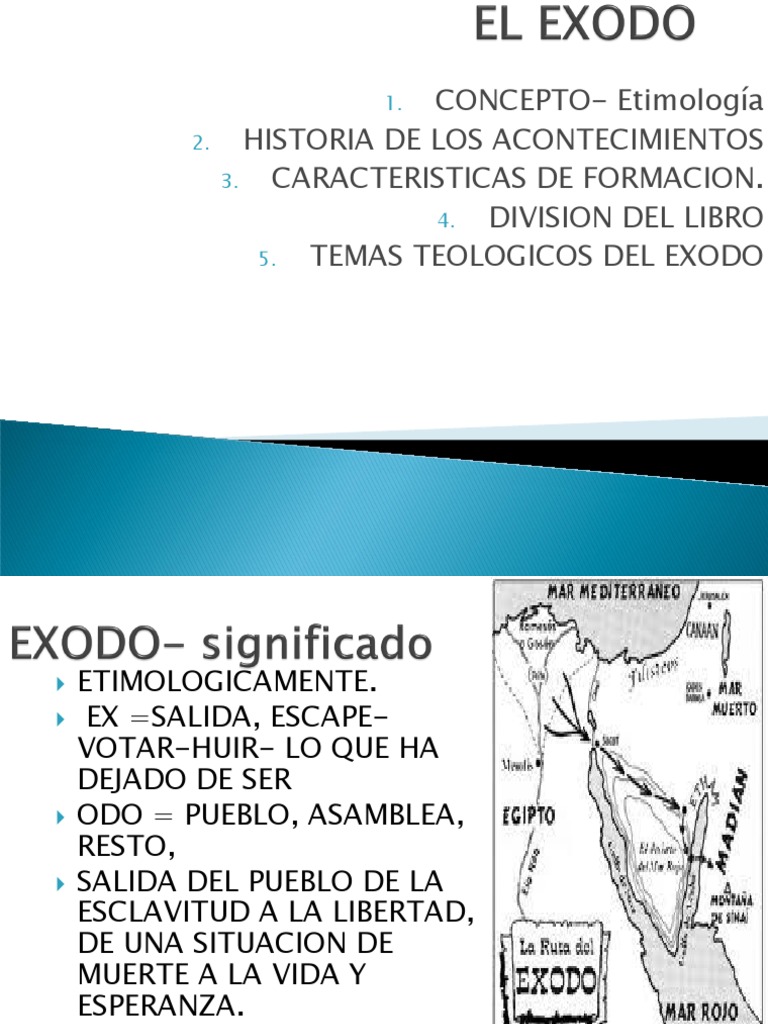 El Exodo Pdf Libro Del éxodo Moisés