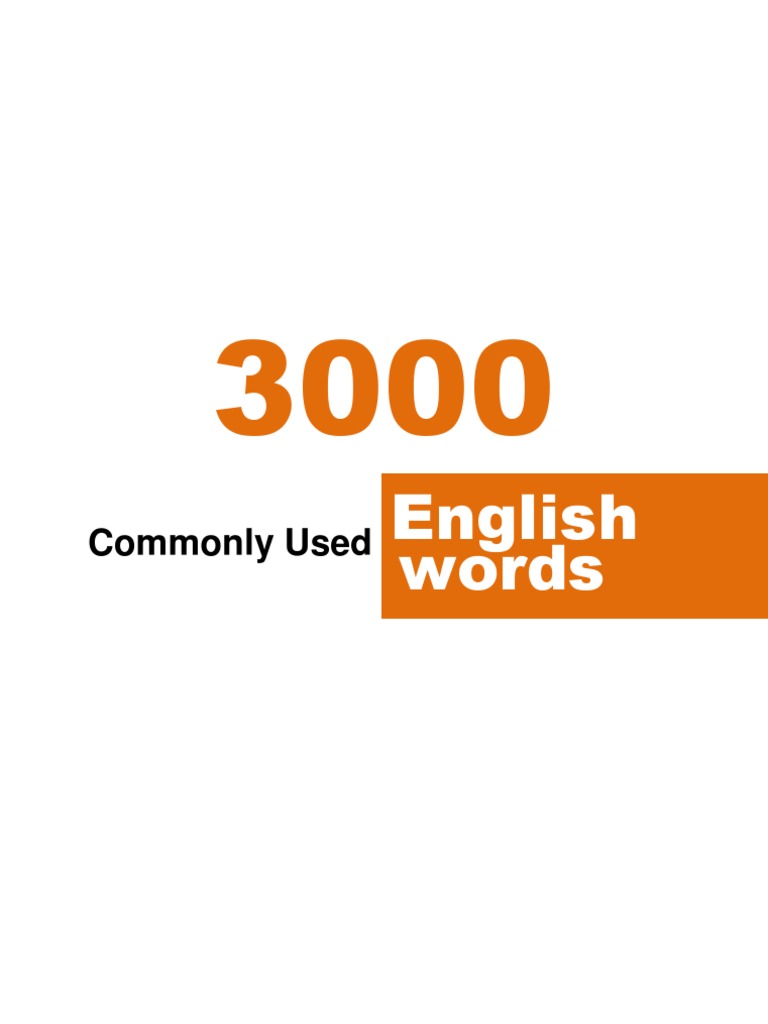 3000 Commonly Used English Words [TVN Center]