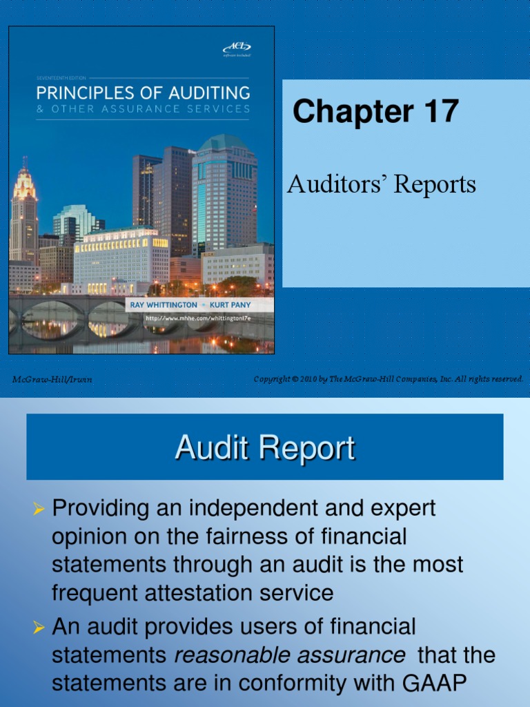 Principals of Auditing CH 17 Powerpoint | PDF | Financial Audit ...