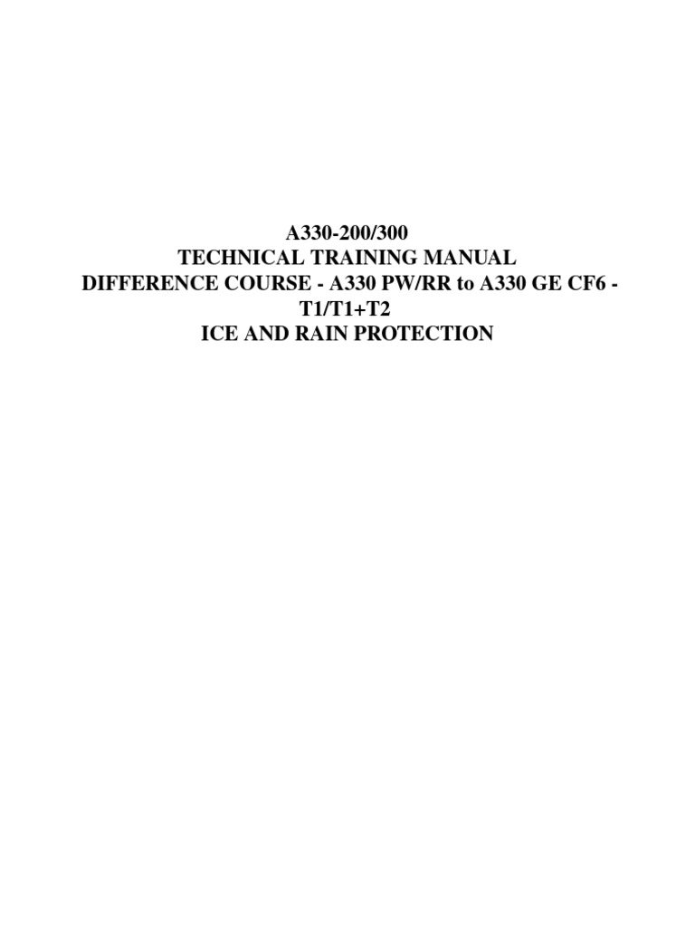 A330 Ice and Rain Protection | PDF | Valve | Aviation