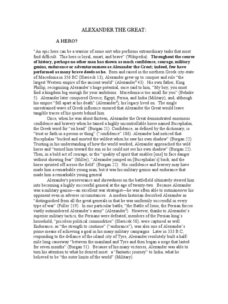 Alexander The Great: Hero or Villain? | PDF | Alexander The Great | Hero