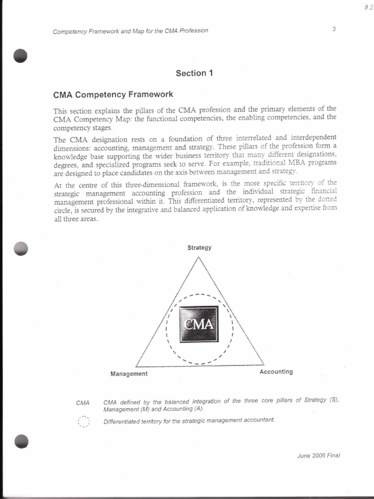 CMA Competency Framework | PDF | Strategic Management | Management ...