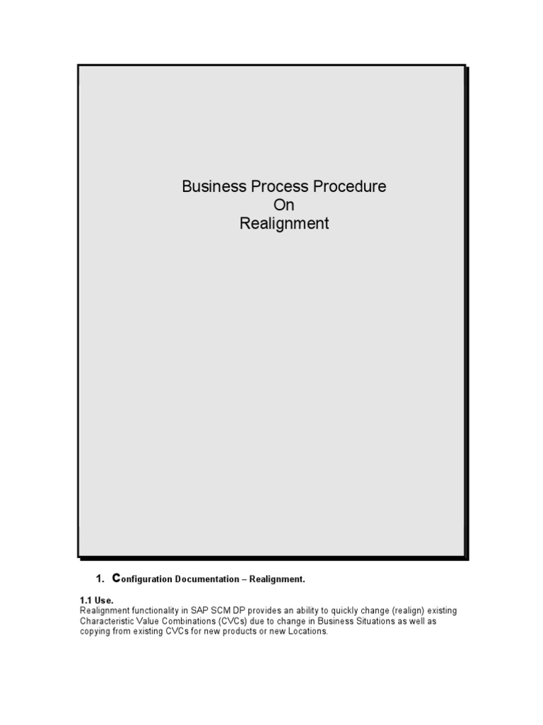 Realignment | PDF | Business Process | Information Technology