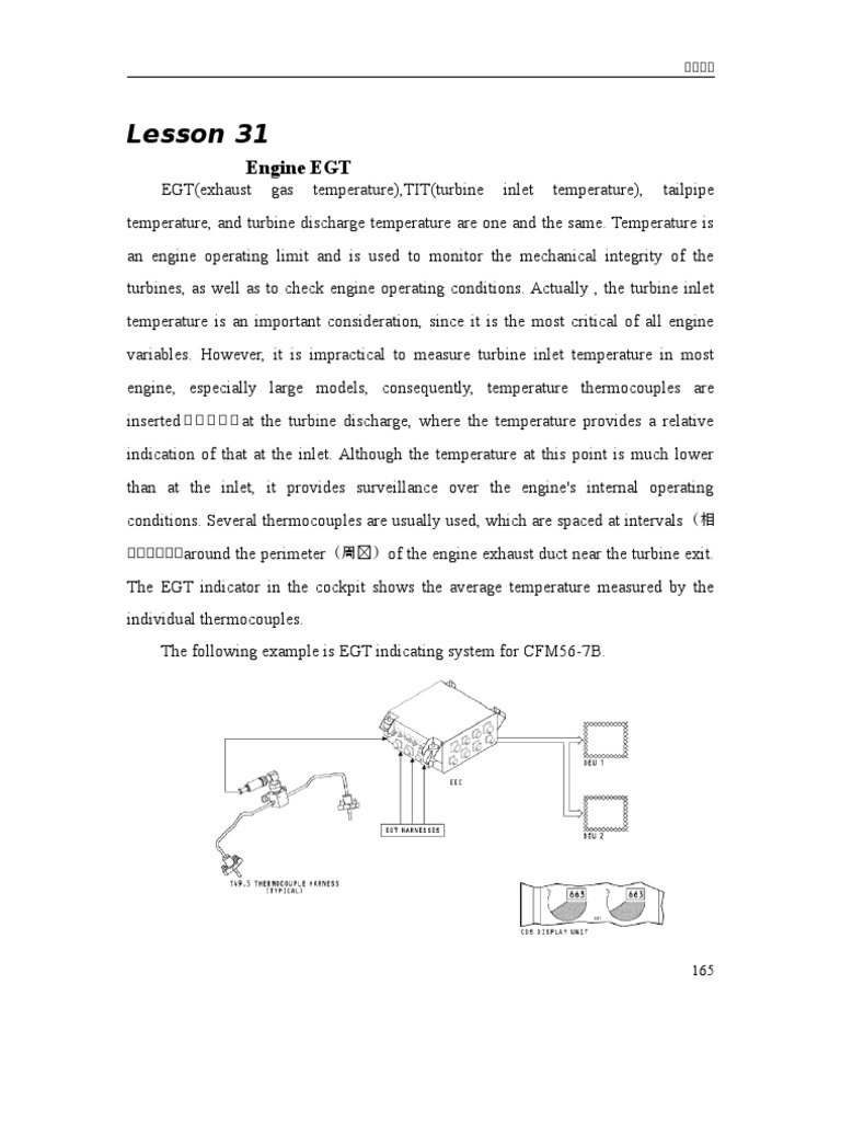 35 31 Engine EGT | PDF | Turbine | Thermocouple
