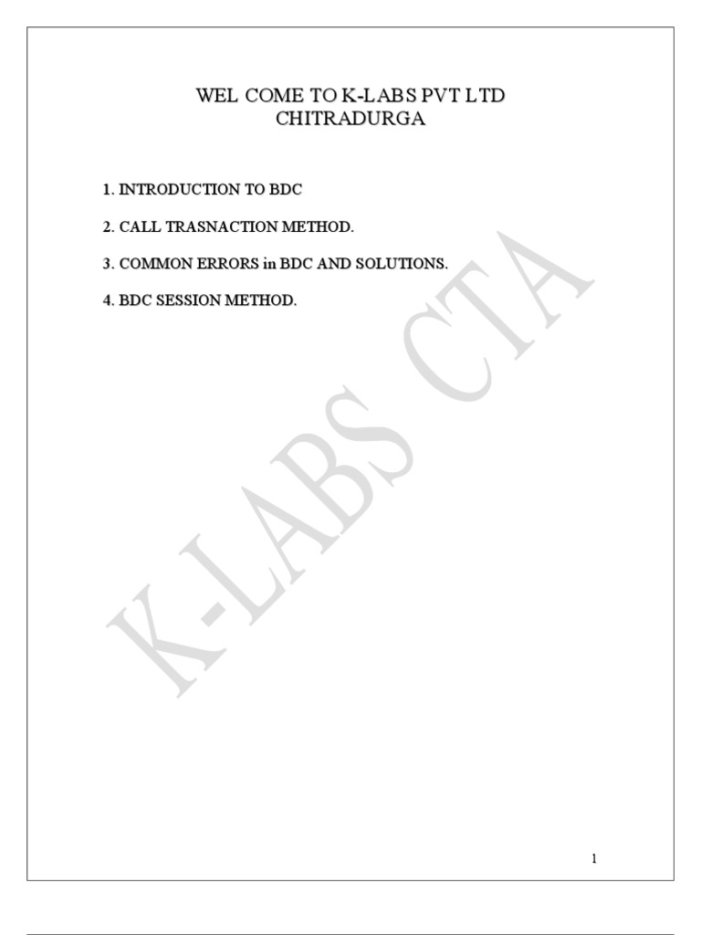 BDC Klab | PDF | Database Transaction | Databases