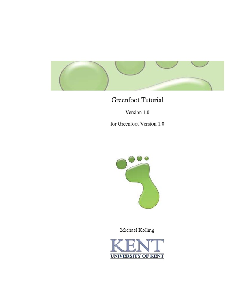 Greenfoot Tutorial | PDF | Installation (Computer Programs) | Class (Computer Programming)