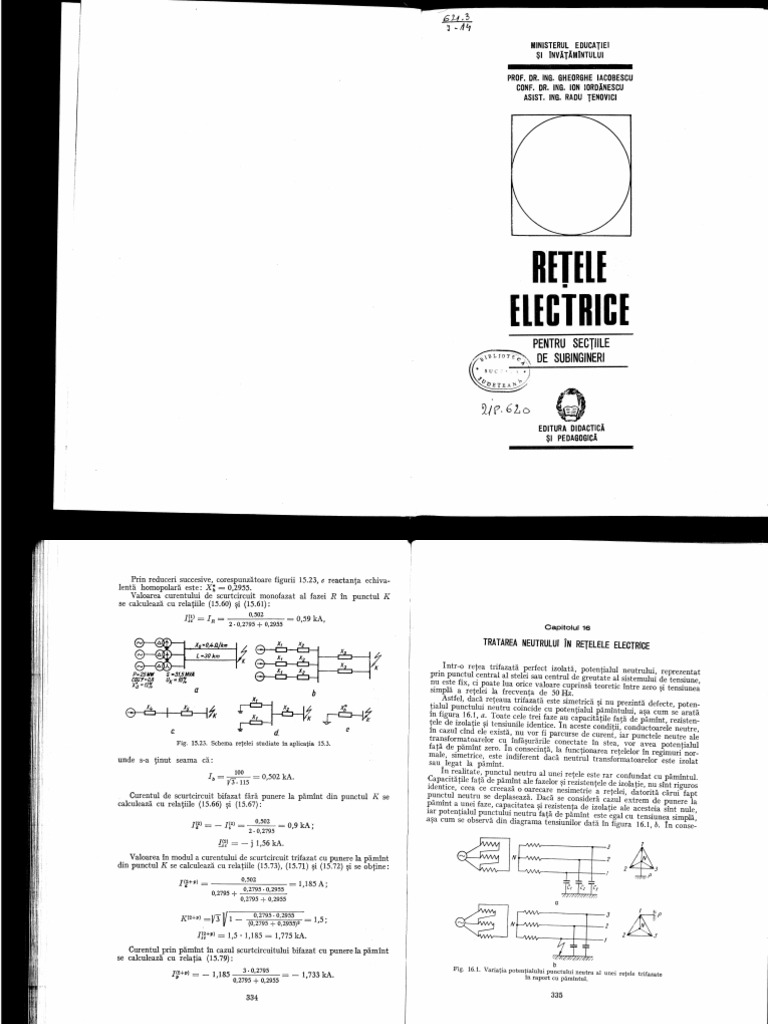 Retele Electrice - GH Iacobescu | PDF
