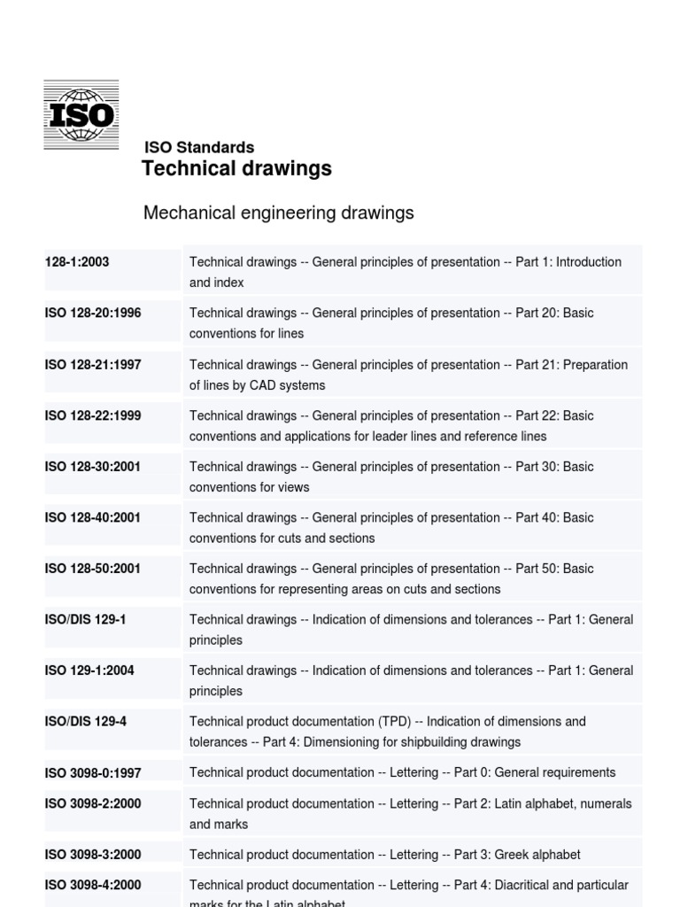 ISO Standards | PDF | Technical Drawing | Microform