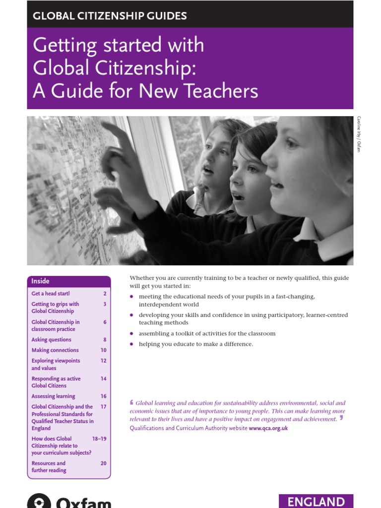 Oxfam Getting Started With Global Citizenship Guide For Teachers | PDF ...