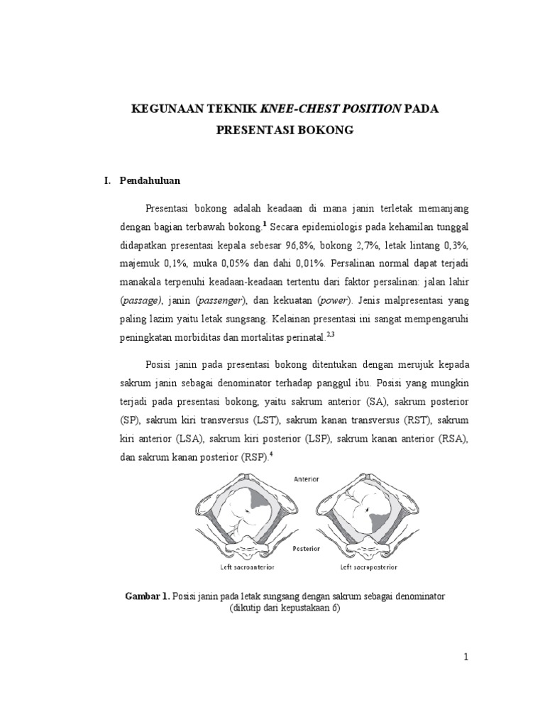 Teknik Knee Chest Position | PDF