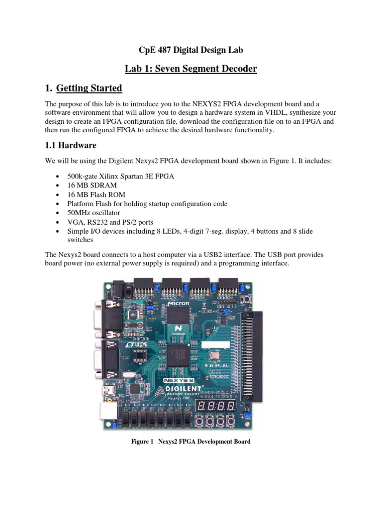 7 Segment | Download Free PDF | Field Programmable Gate Array | Vhdl