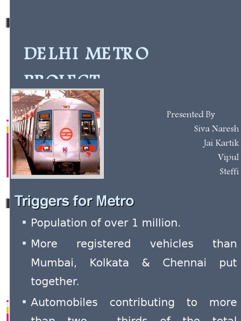 Delhi Metro Project | PDF | Rapid Transit | Business