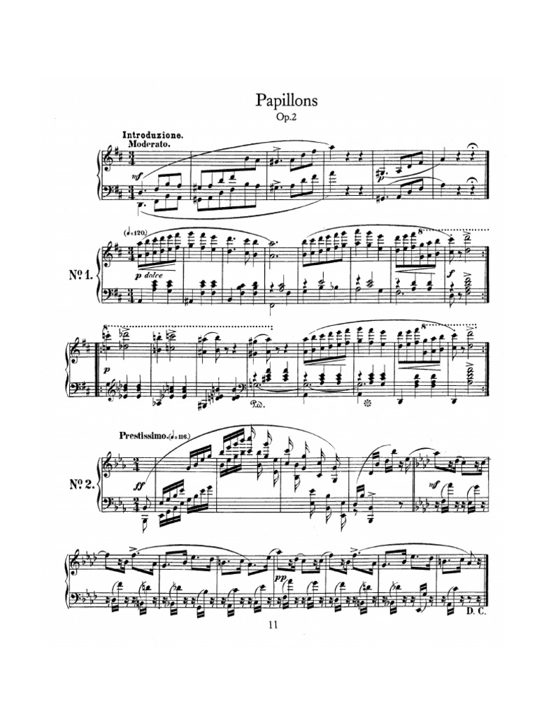 IMSLP00734-Schumann - Papillons Op 2 | PDF