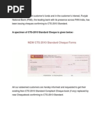 CCSR SOP for CTS Clearing Process | PDF | Cheque | Banks