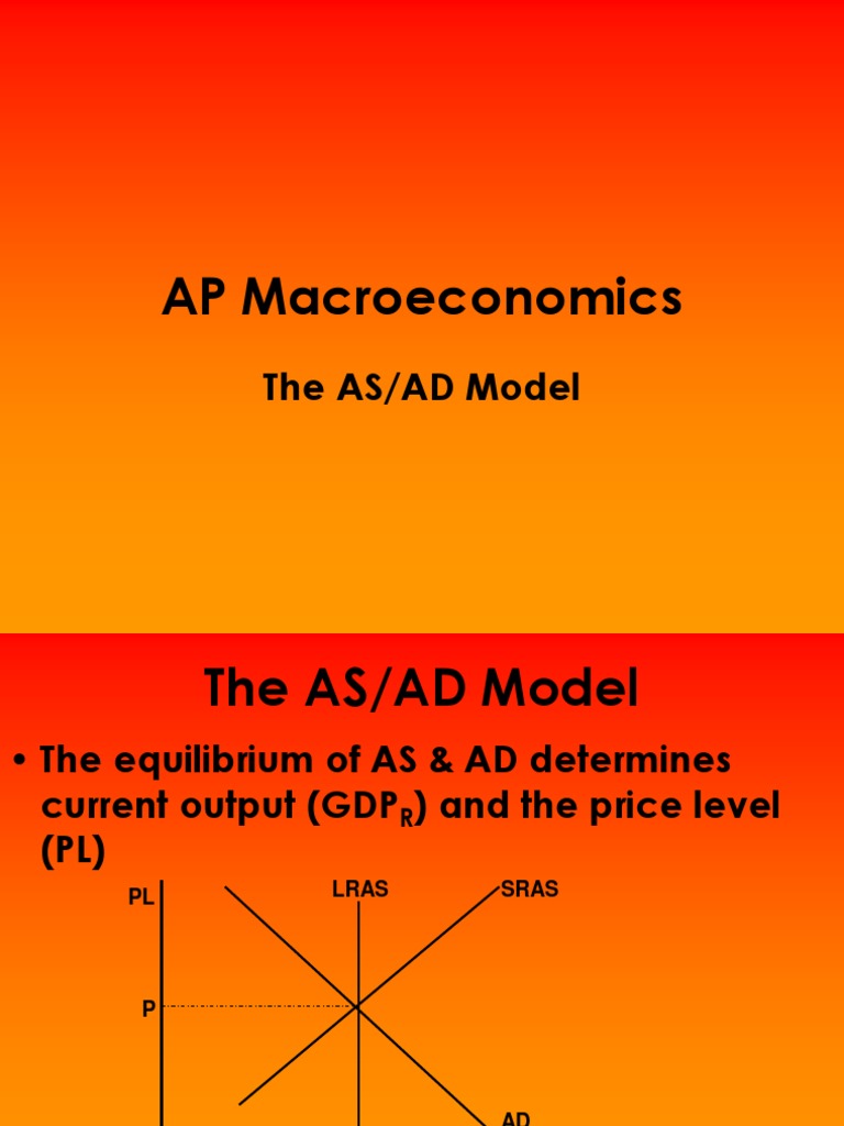 Understanding the AS/AD Model in Macroeconomics | PDF