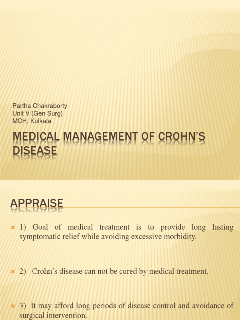 Medical Management of Crohn's Disease | PDF