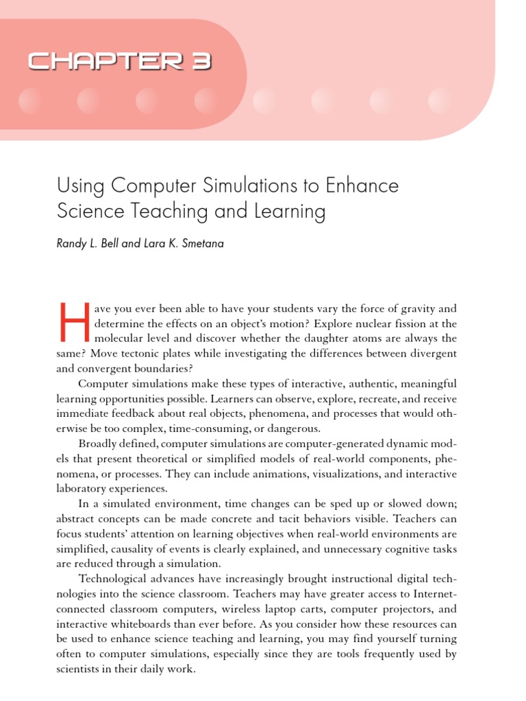 Using Computer Simulations To Enhance Science Teaching and Learning ...