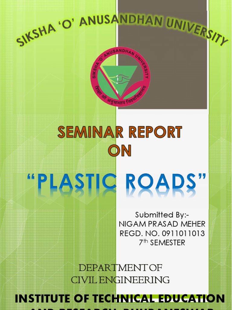 Plastic Roads | PDF | Polyethylene | Plastic
