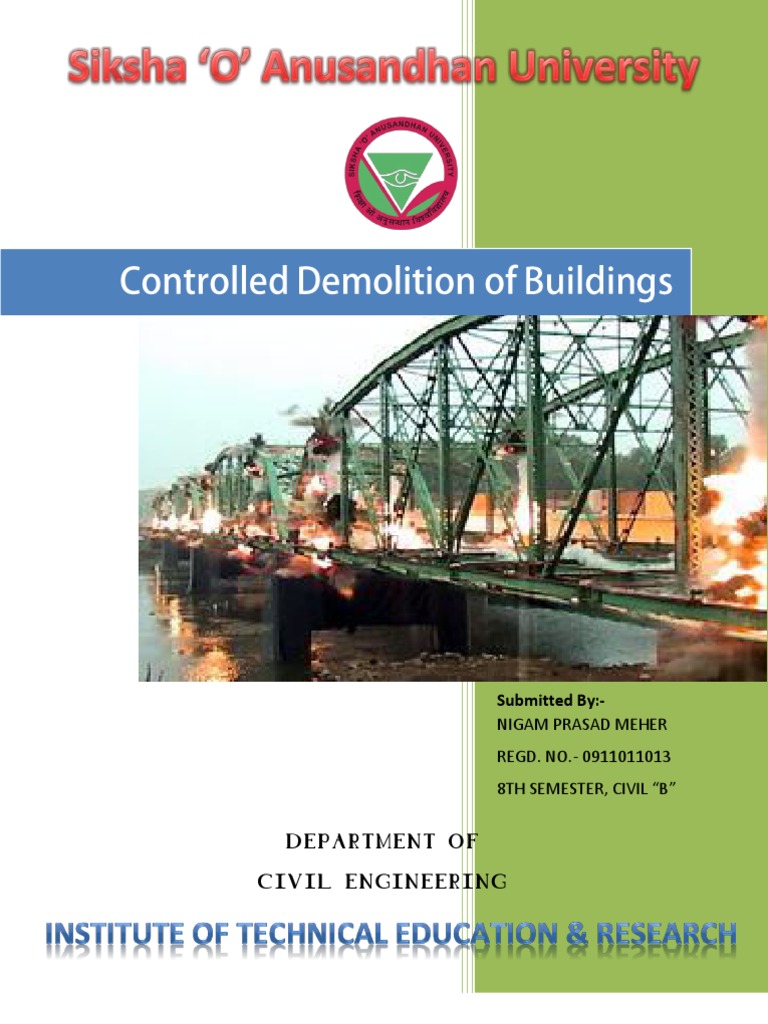 Controlled Demolition of Buildings | PDF | Demolition | Engineering