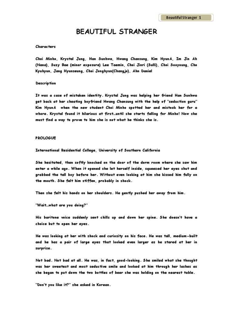 Beautiful Stranger | PDF | Leisure