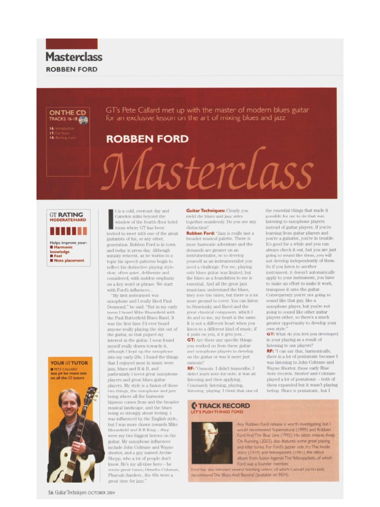 Robben Ford Master Class | PDF
