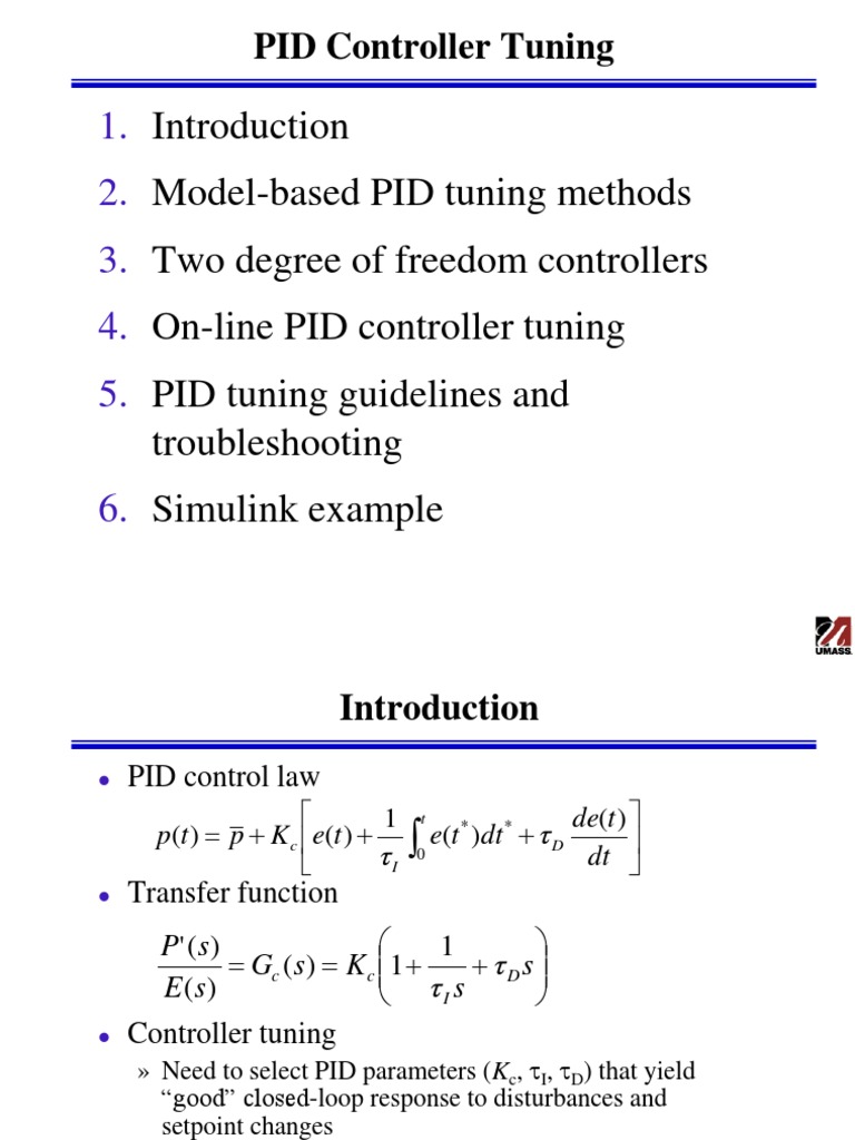 Pid Tuning | PDF | Control Theory | Emergence