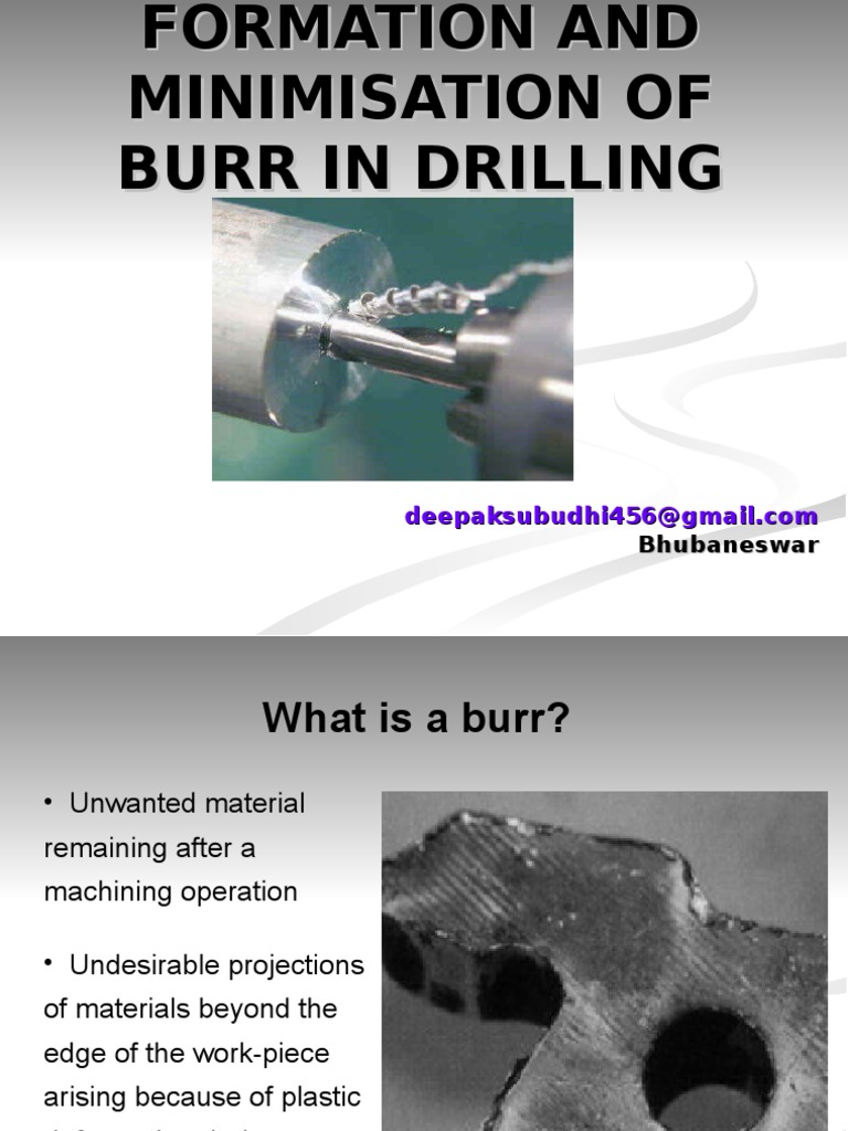 Minimizing Burr Formation in Drilling | PDF | Drilling | Stress (Mechanics)
