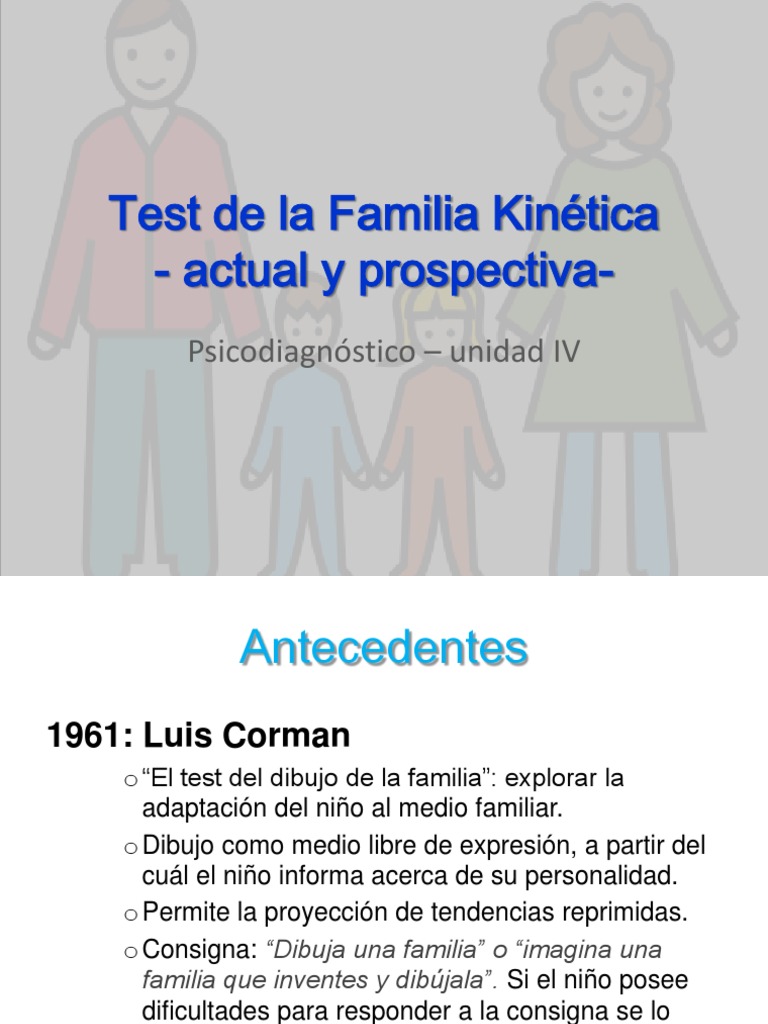 Test de La Familia Kinética | PDF | Dibujo | Sicología