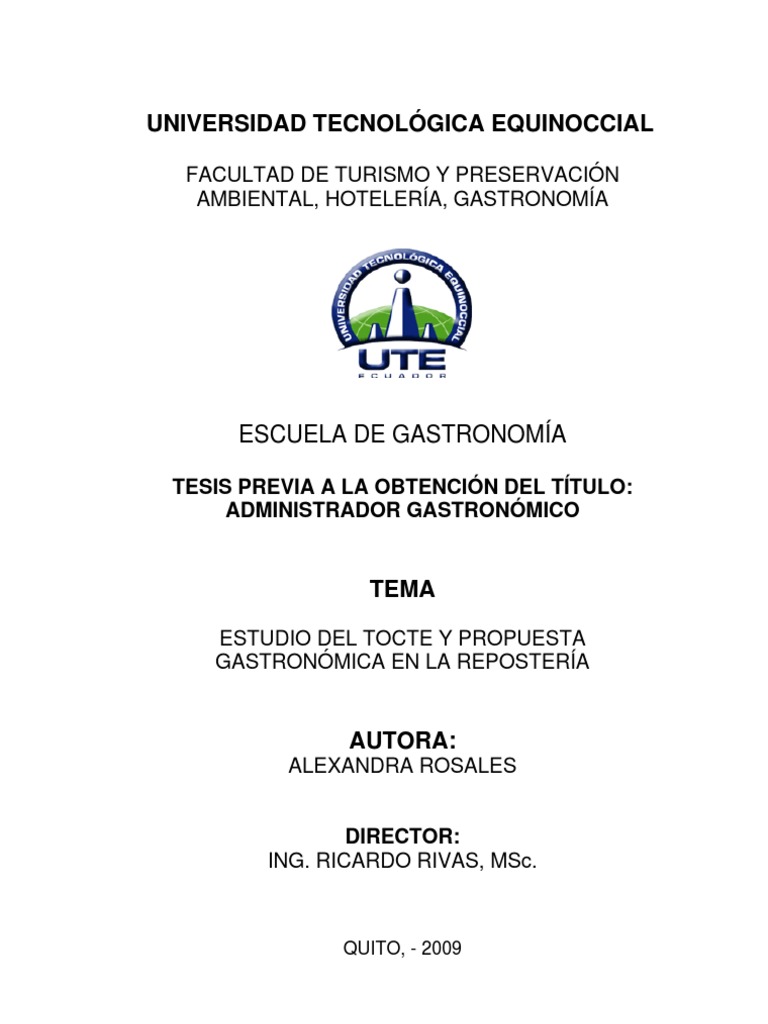 Propuesta Gastronómica con Tocte | PDF | Fertilizante | Crema