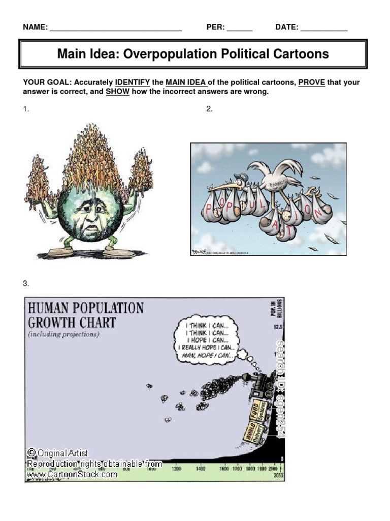 Overpopulation Cartoon Analysis | PDF | Social Science
