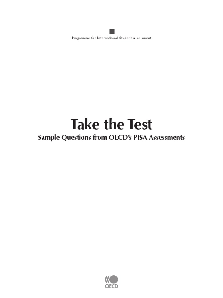 PISA Sample Questions | PDF | Programme For International Student ...