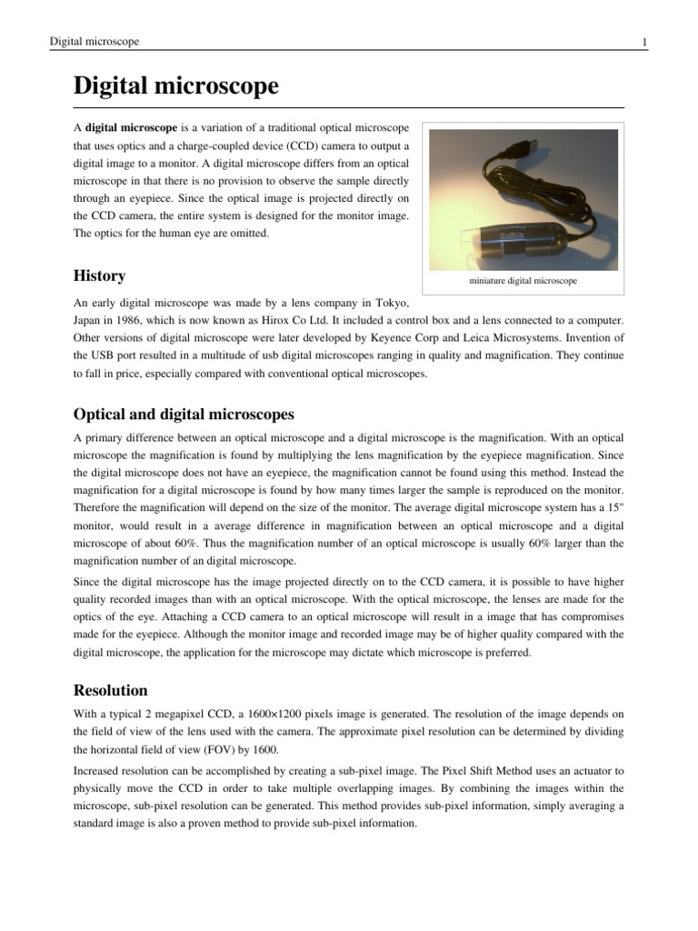 An In-Depth Look at Digital Microscopy: Applications, Advantages, and ...