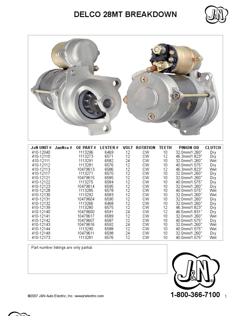 Delco 28MT | PDF | Washer (Hardware) | Screw