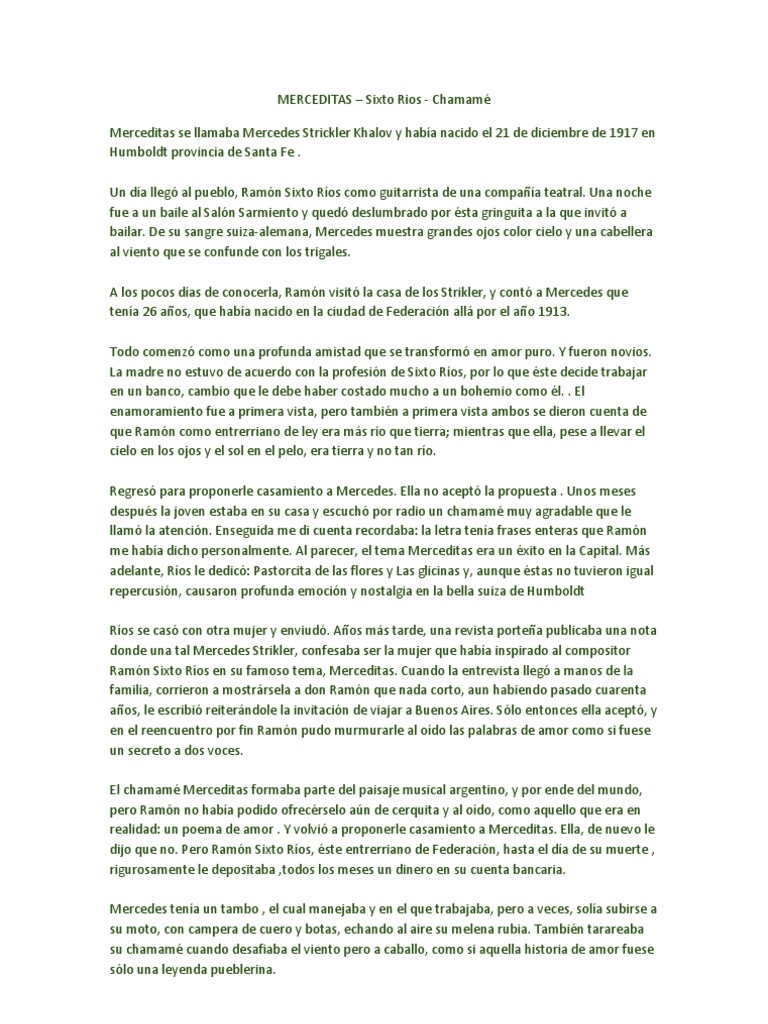 Merceditas | PDF | Amor | Entretenimiento (general)
