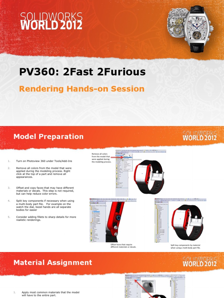 PV360 Rendering Guide: Model Prep | PDF | Rendering (Computer Graphics ...