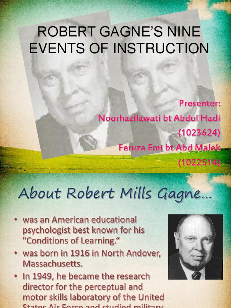 Gagne's Nine Events of Instruction Explained | PDF | Cognitive ...