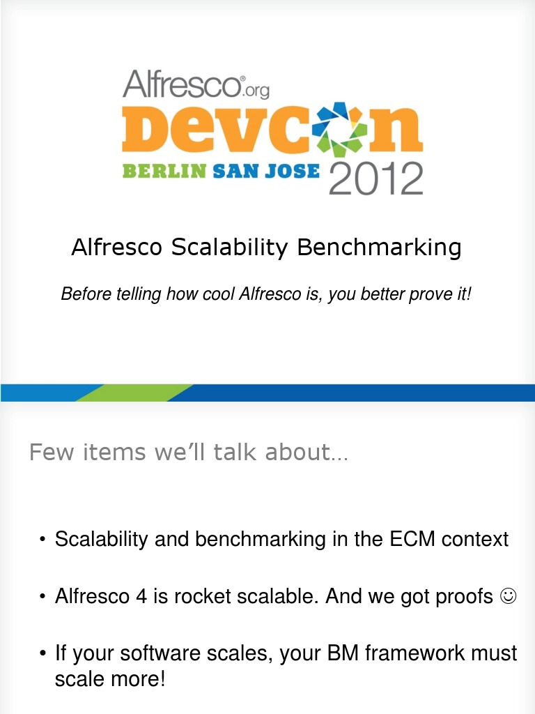 Alfresco 4 Scalability Benchmark Insights | PDF | Scalability | Apache Solr