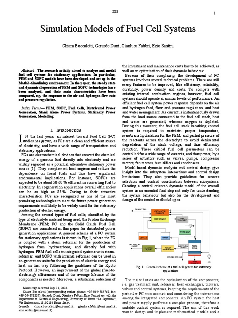 Fuel Cell Simulation | PDF | Fuel Cell | Solid Oxide Fuel Cell