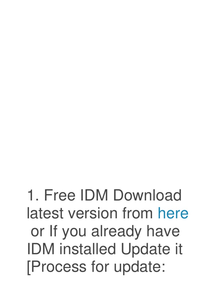 Free IDM Download Latest Version From or If You Already Have IDM ...