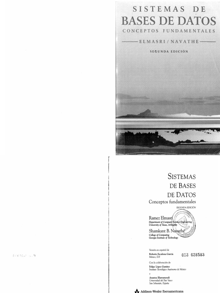 ELMASRI-NAVATHE, Fundamentos de Sistemas de Bases de Datos, 3Â Edición ...